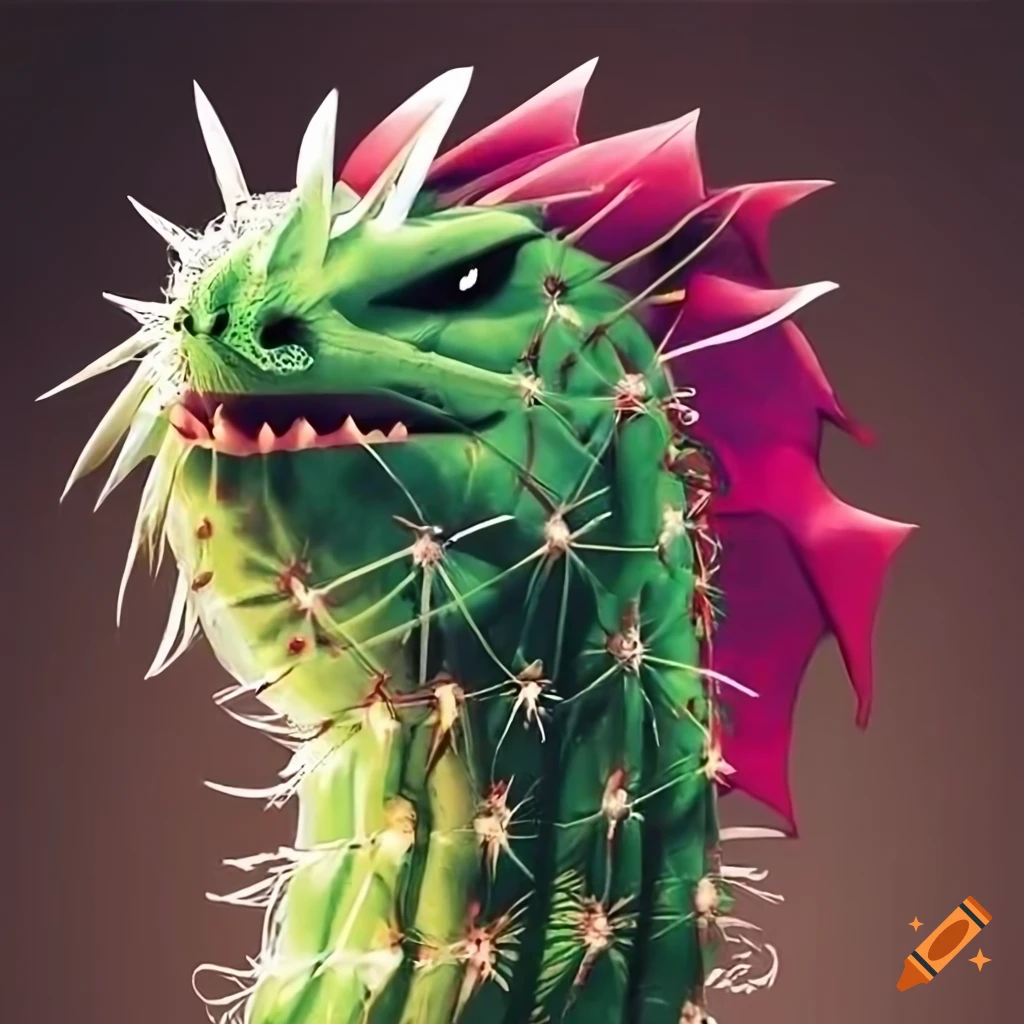 Cactus dragon on Craiyon