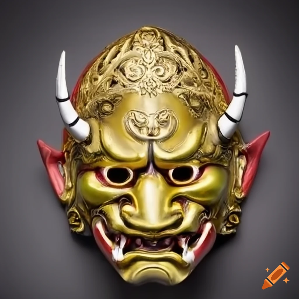 Oni golden mask