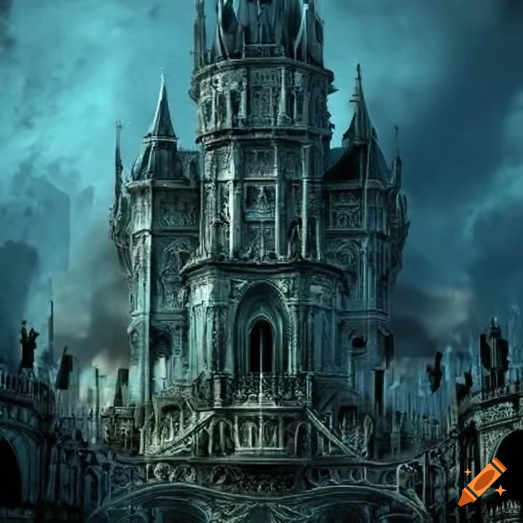 Fantasy victorian style palace for aliens