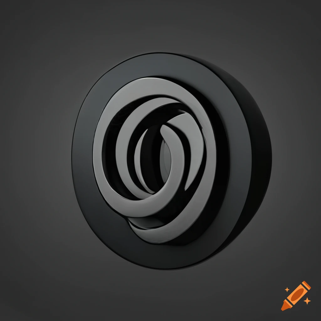 3d modeling studio logo dark
