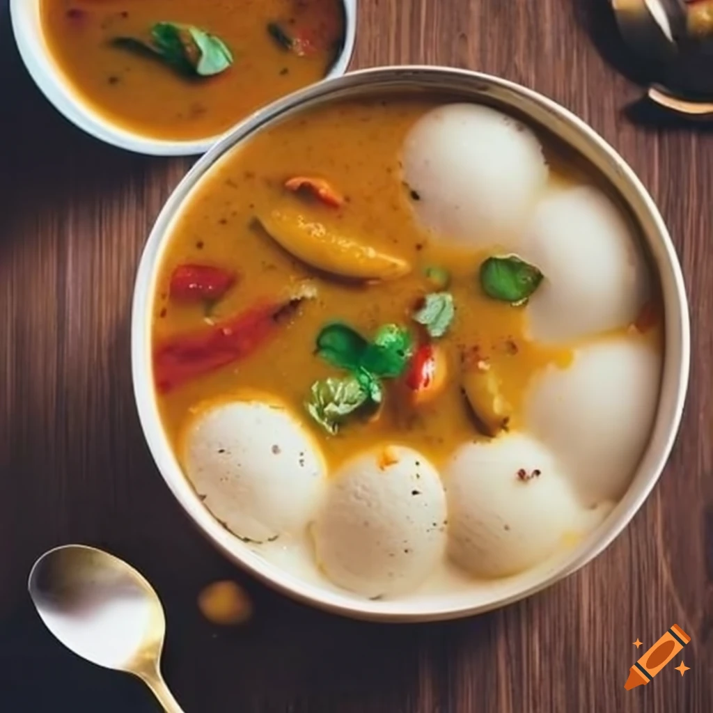 Idli sambar on Craiyon