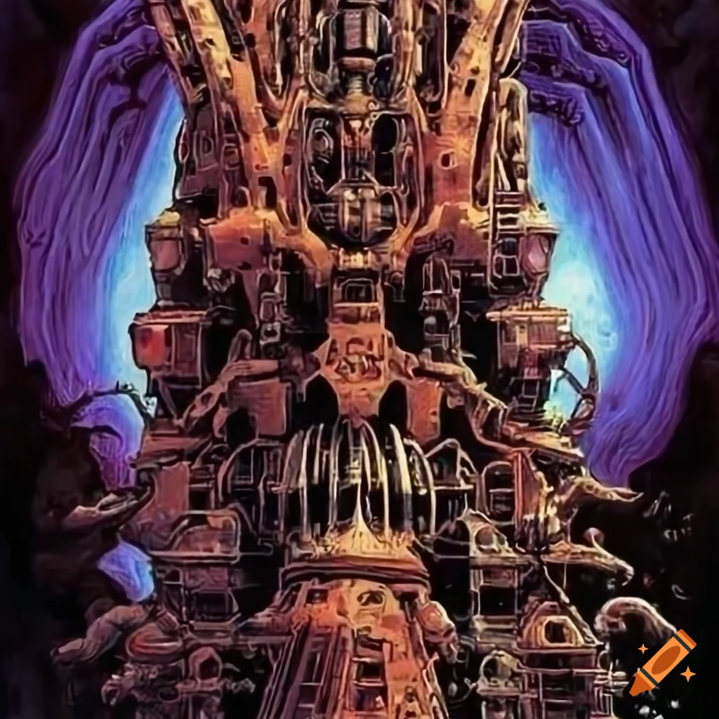 80s sci fi organic machine art