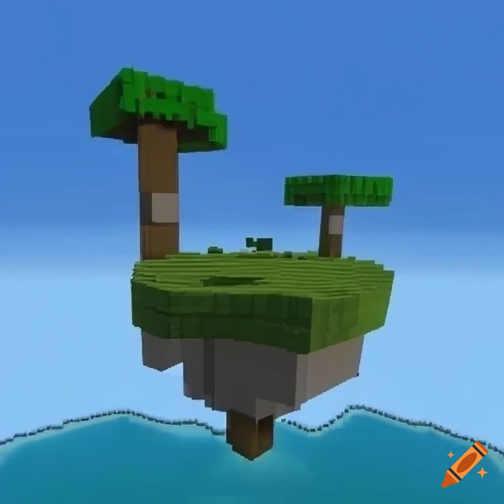 Minecraft skyblock island