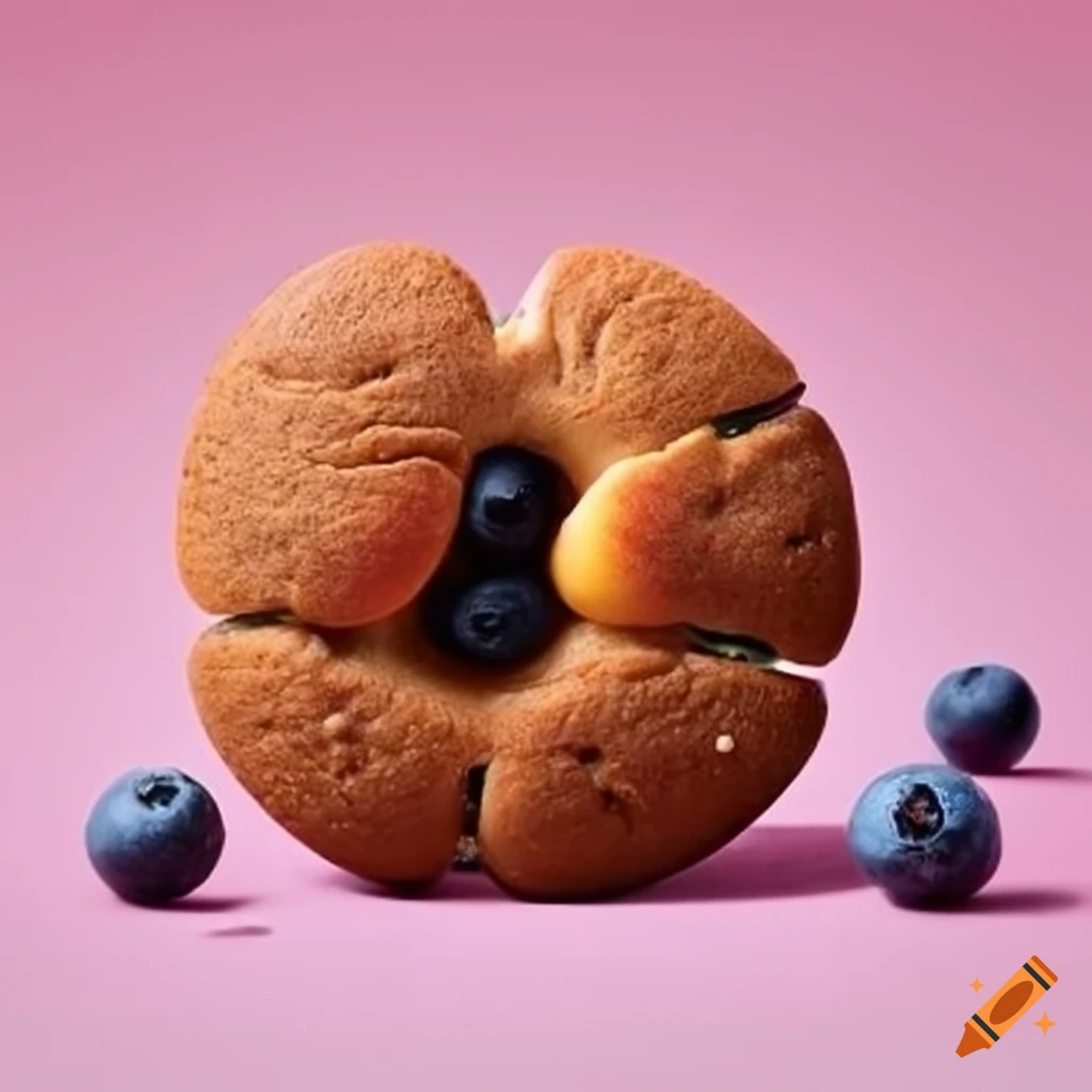 Gingerbread, blueberry, peaches on Craiyon