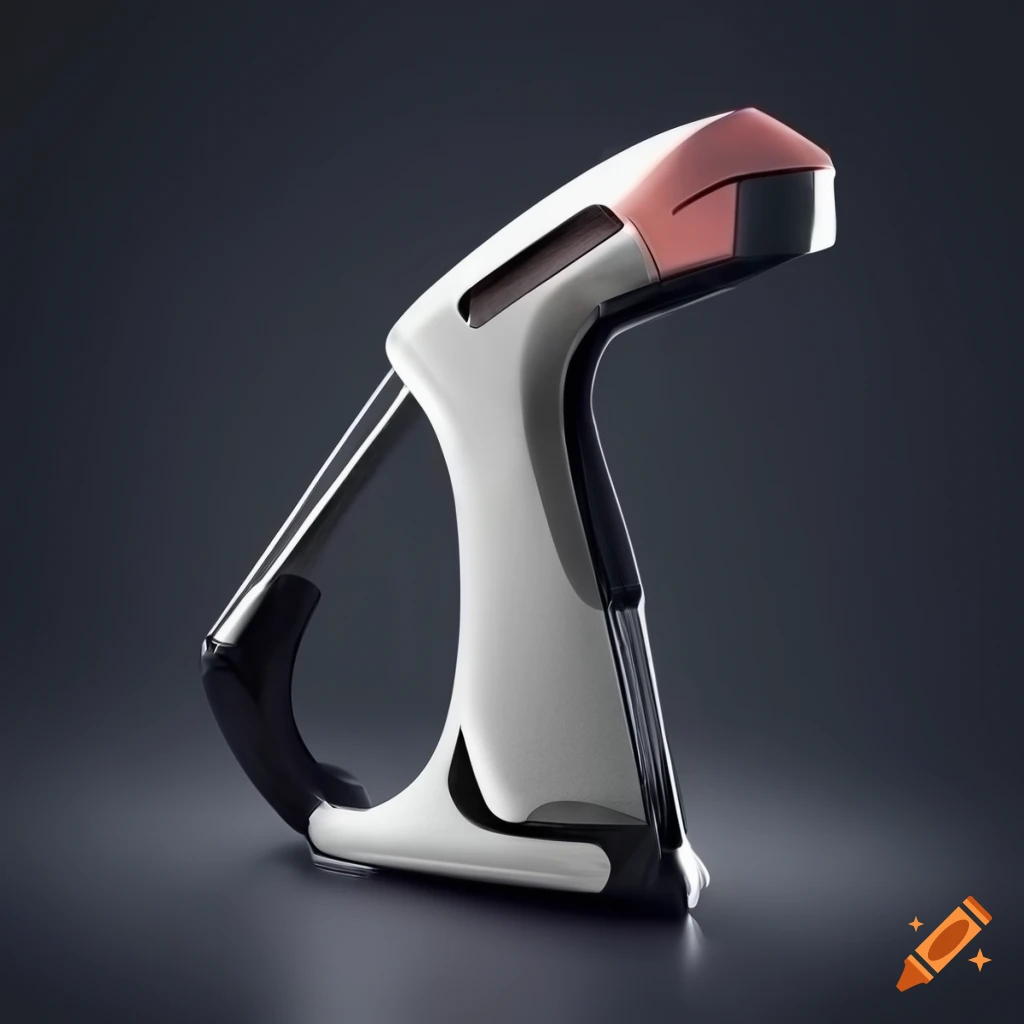 A sleek electric iron with futuristic violin bow design, sony, audio ...