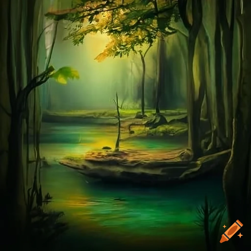 Nature growing over a left behind artist studio