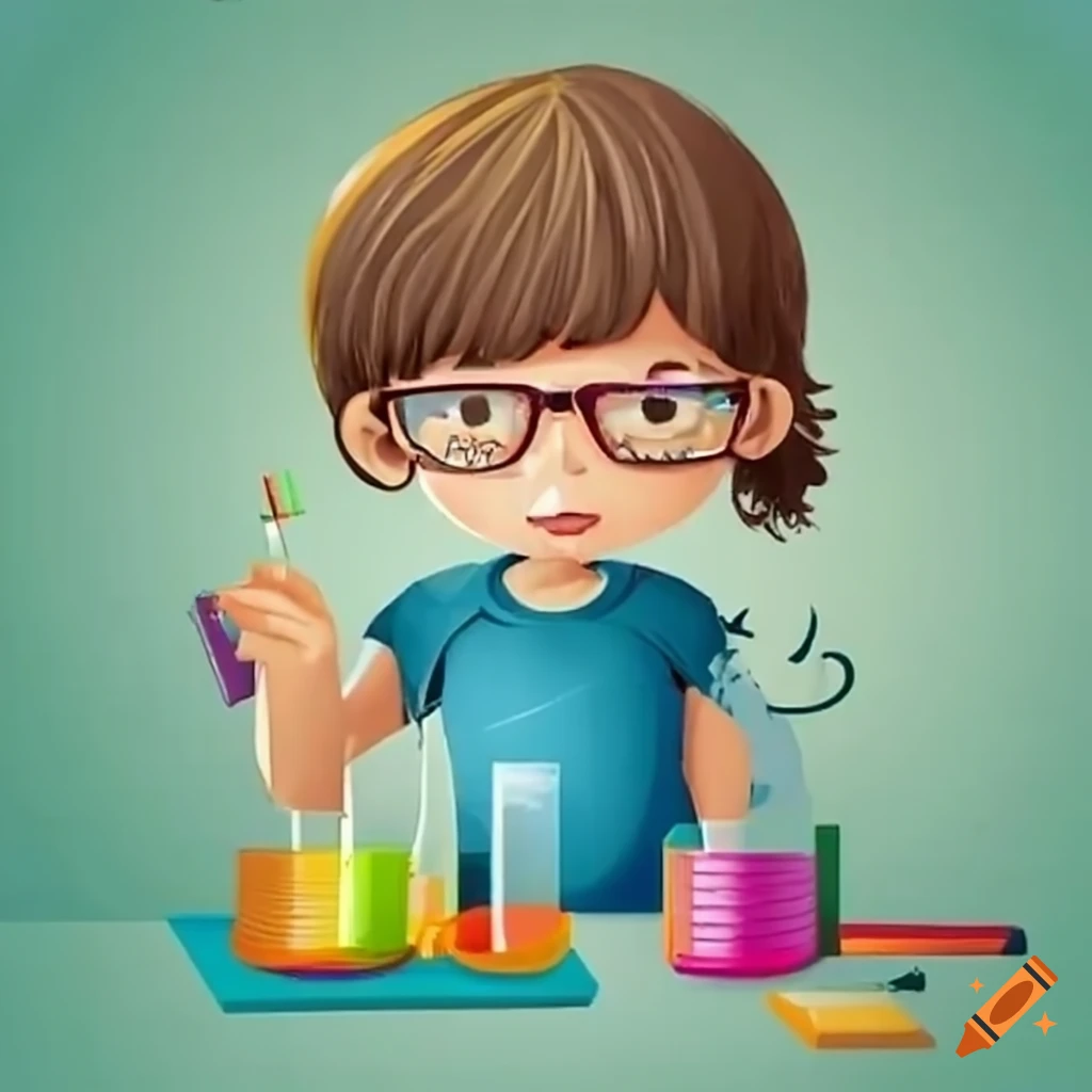 Students doing school experiments