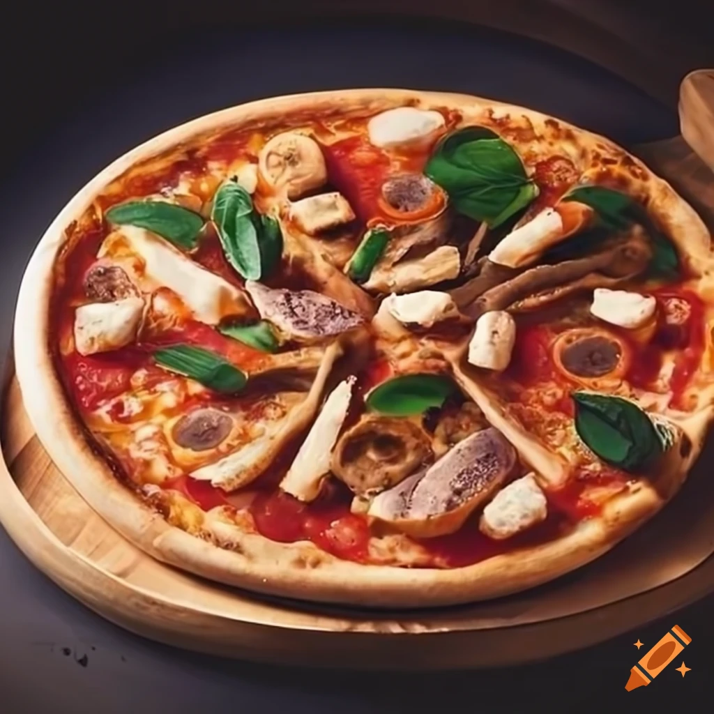 Beautiful pizza on Craiyon