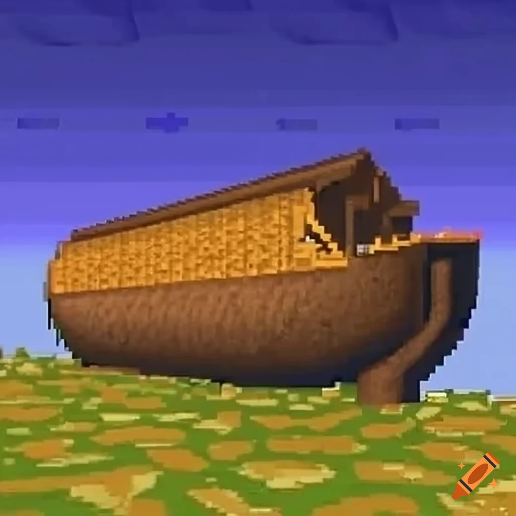 Ps1 game screenshot of the outside of noah's ark, ps1 graphics ...