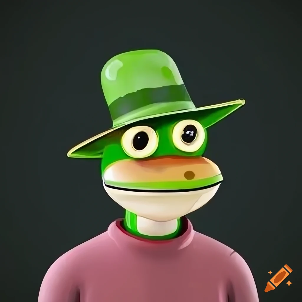 Frog with hat nft on Craiyon