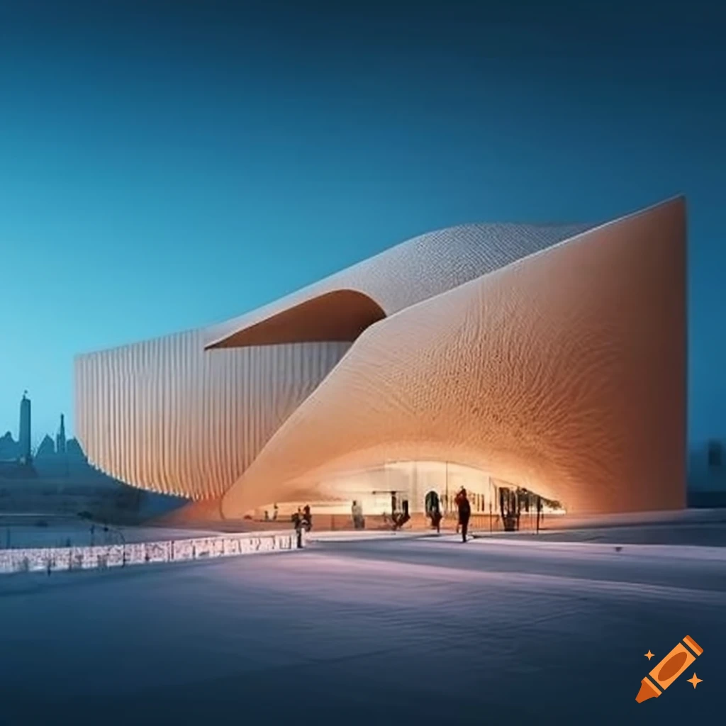 A modern architectural building design of a cultural center inspired by ...