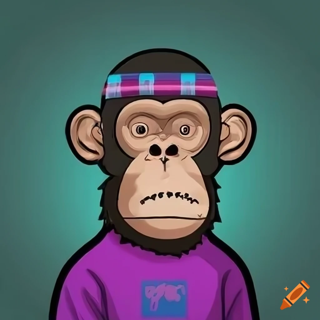 Monkey nft on Craiyon