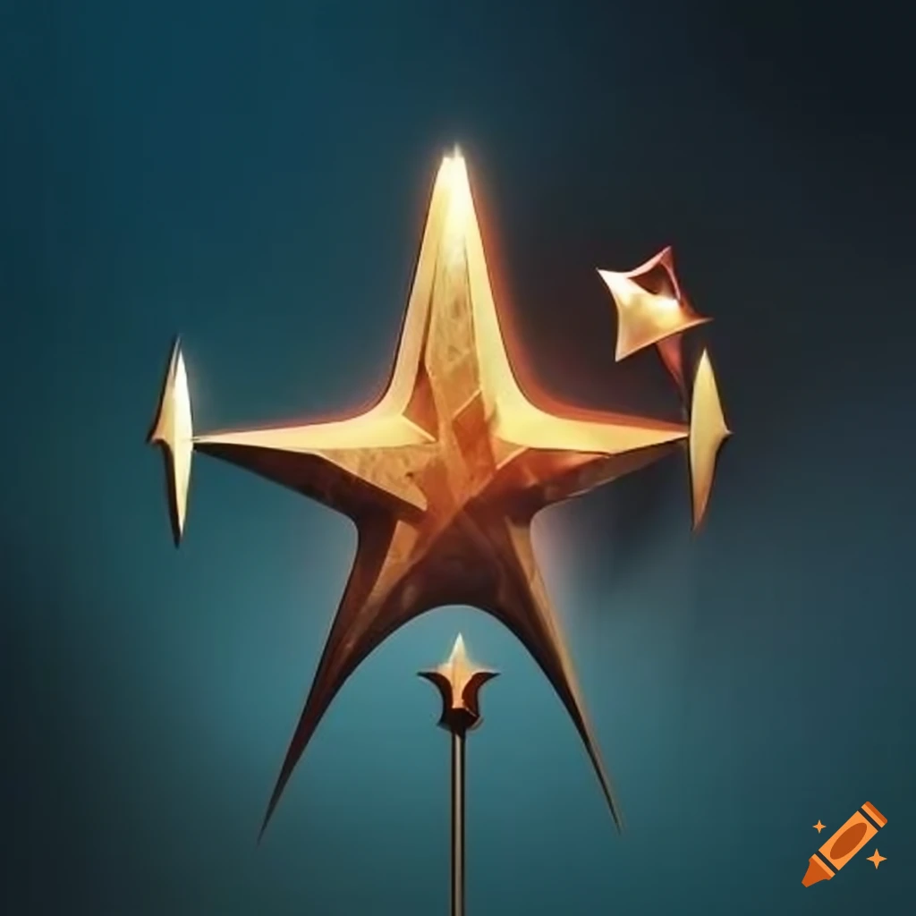 A logo with a trident and a star that represents honor