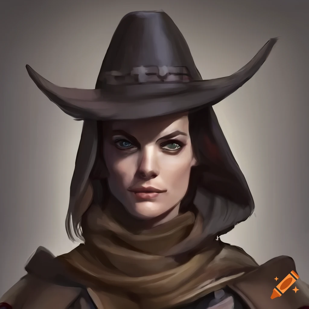 Jaimie alexander as bored dnd female ranger, poncho, musketeer hat ...