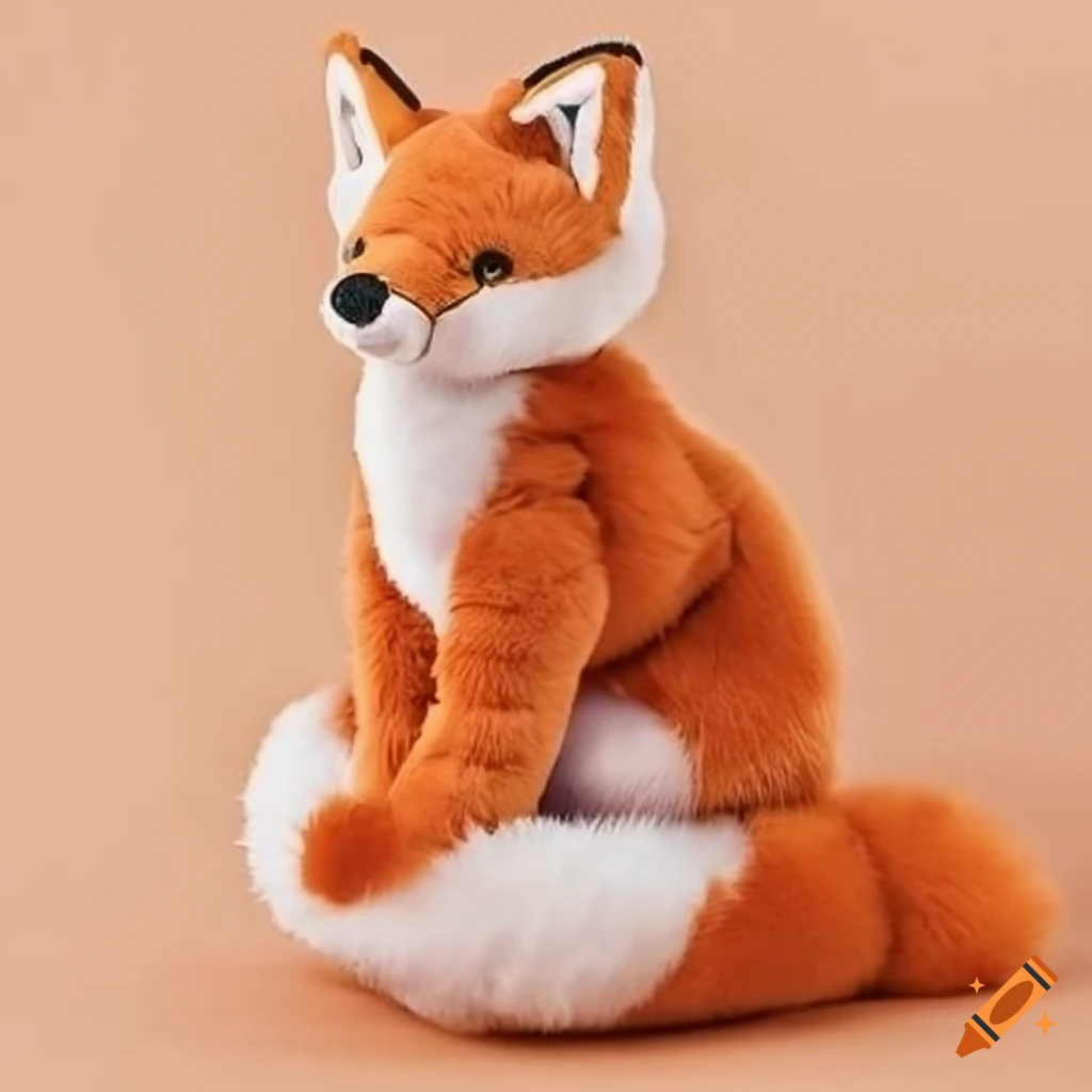 Plush fox on Craiyon