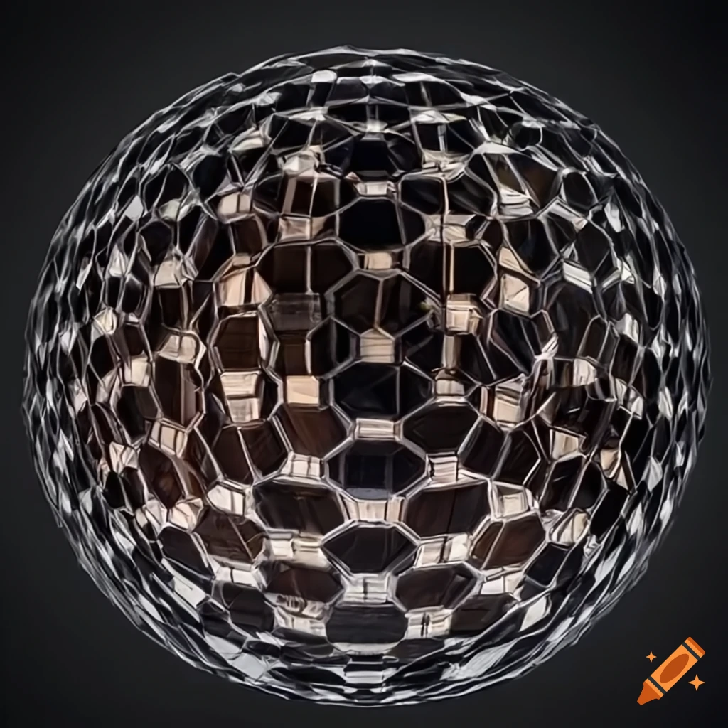 Sphere of hexagons on Craiyon