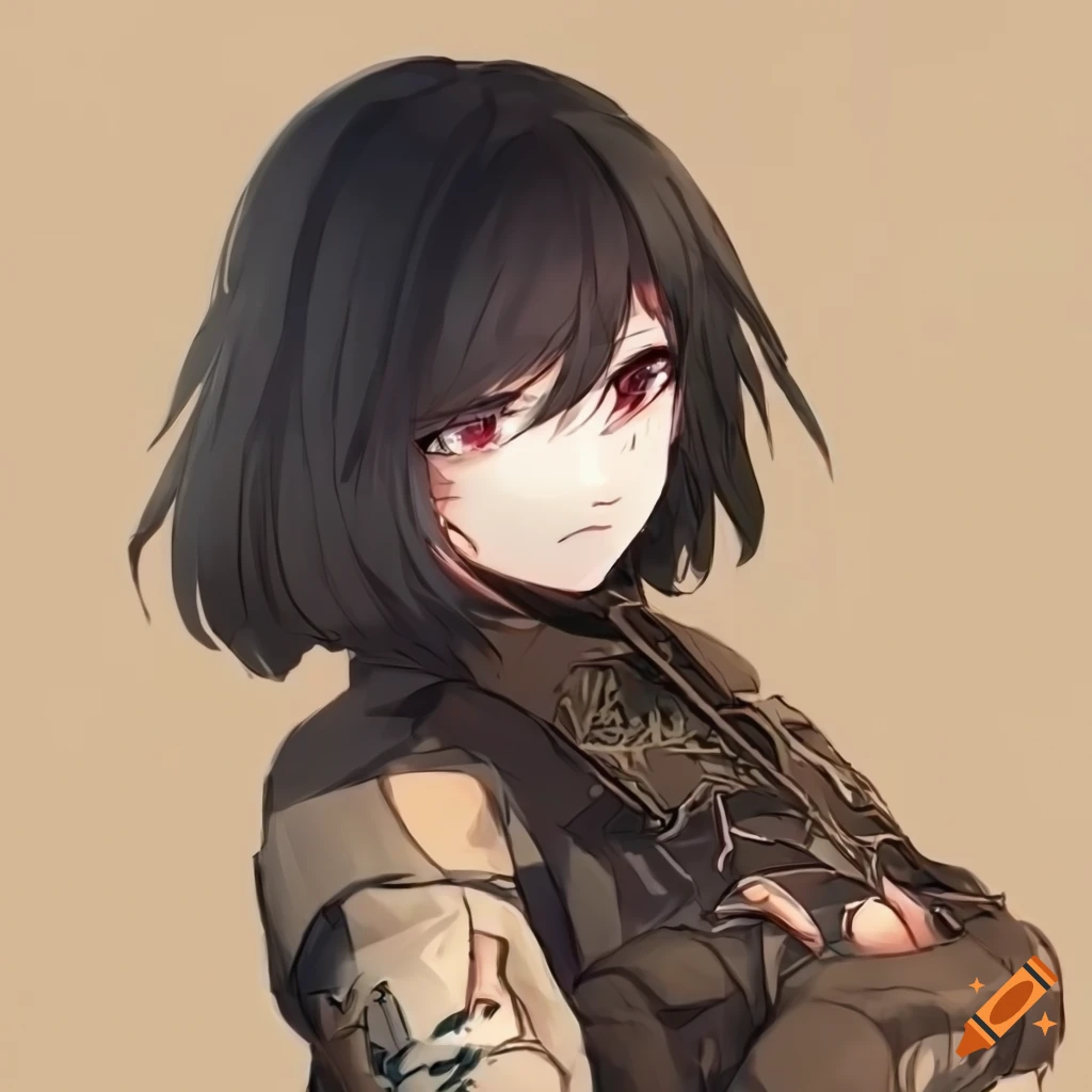 Anime Girlshort Black Hairpmc Wagnerdesert On Craiyon