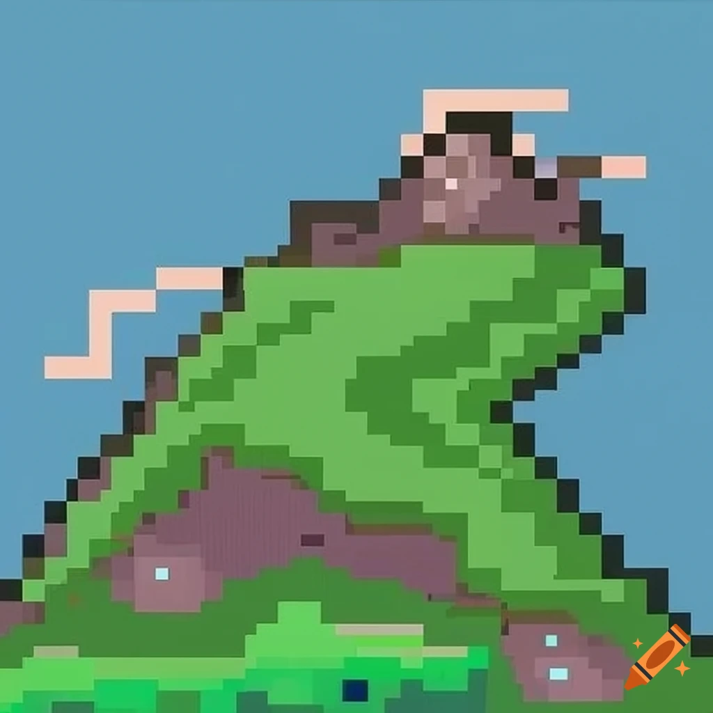 Hill pixel art
