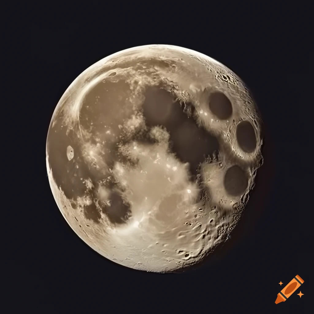 Phase of the moon on Craiyon