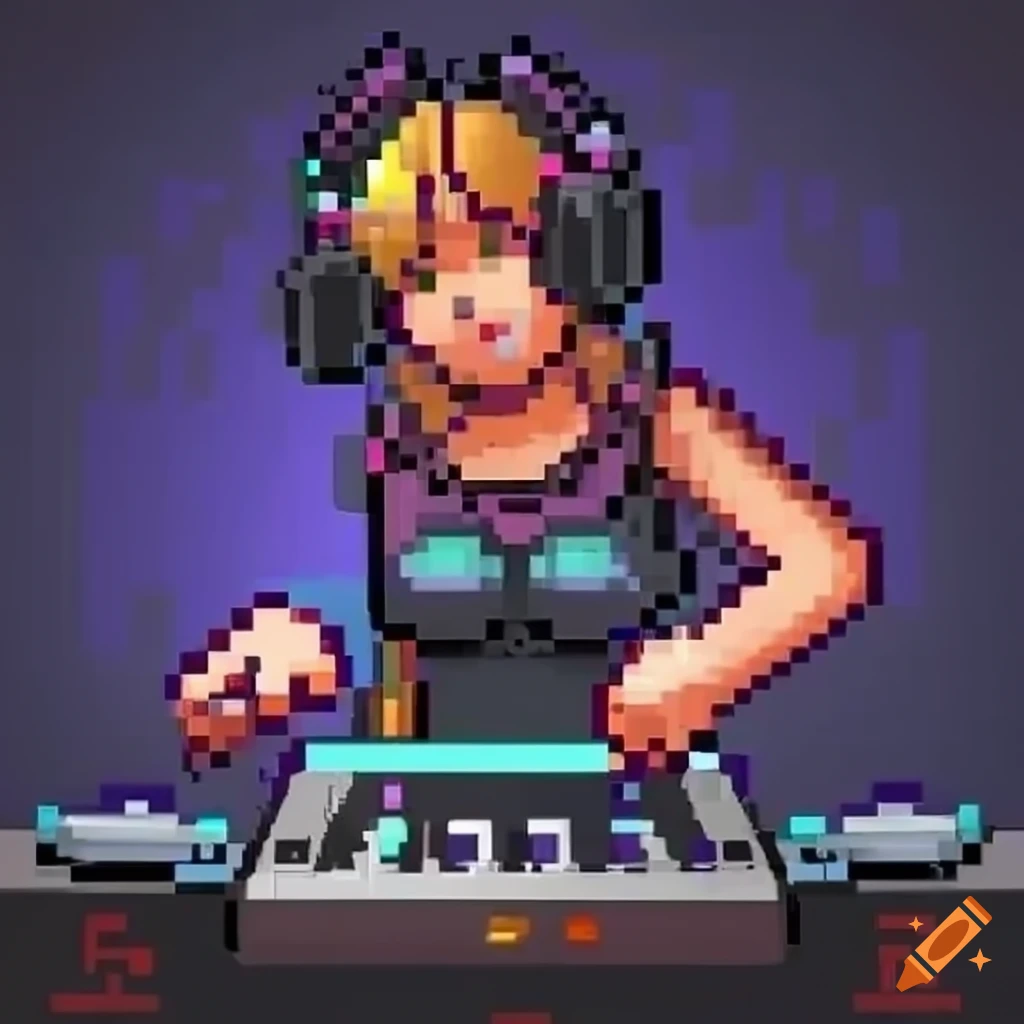 16 bit mouse dj on Craiyon