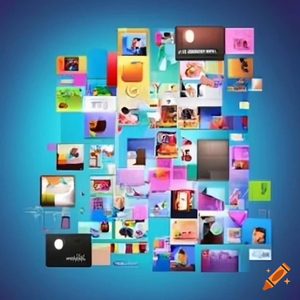 Realiza un collage con imagenes de productos,servicios, dispositivos, software, etc. que ...