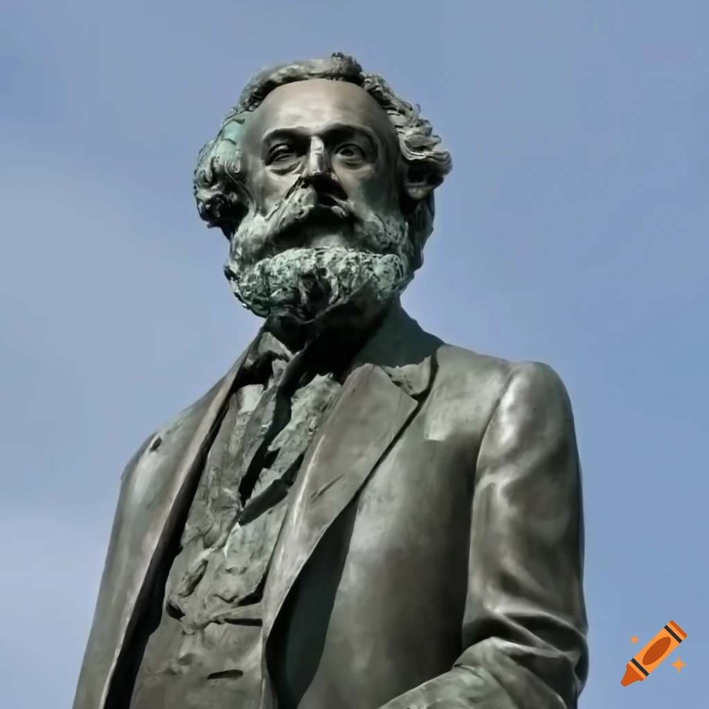 Statue of alexander graham bell inventor on Craiyon