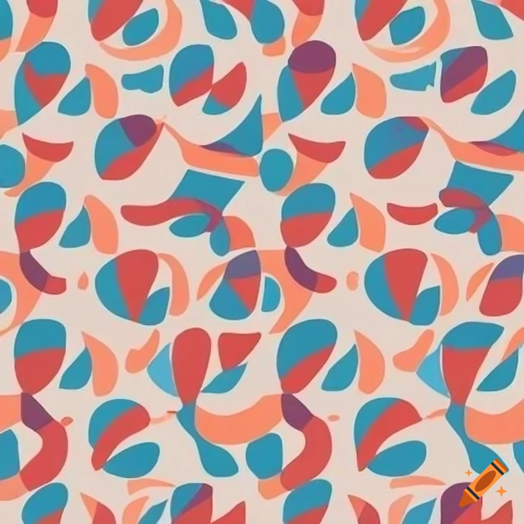 Minimalistic modern art pattern