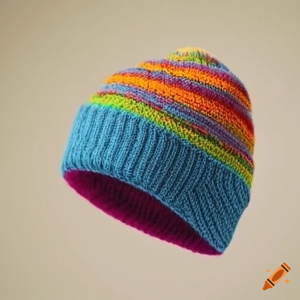 A colorful beanie