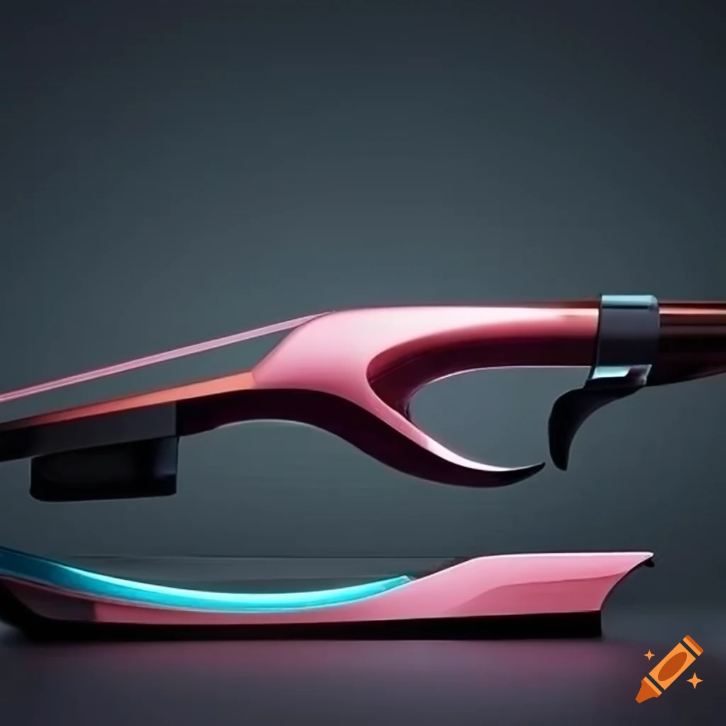 A sleek electric iron with futuristic violin bow design, sony, audio ...