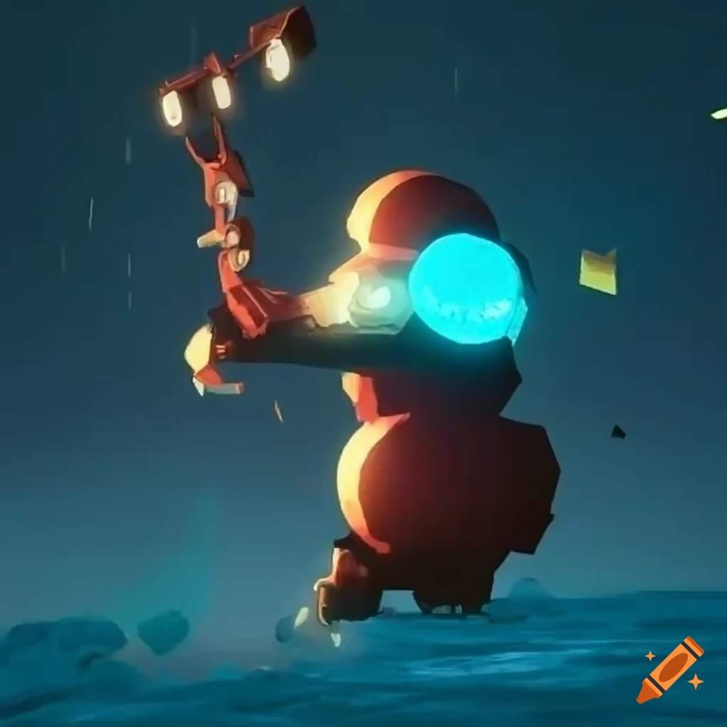 Loader from risk of rain 2 on Craiyon