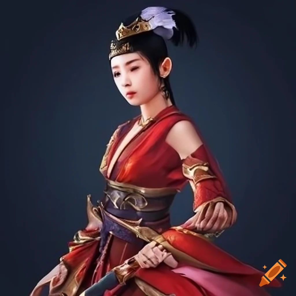 East asian inspired warrior princess outfits