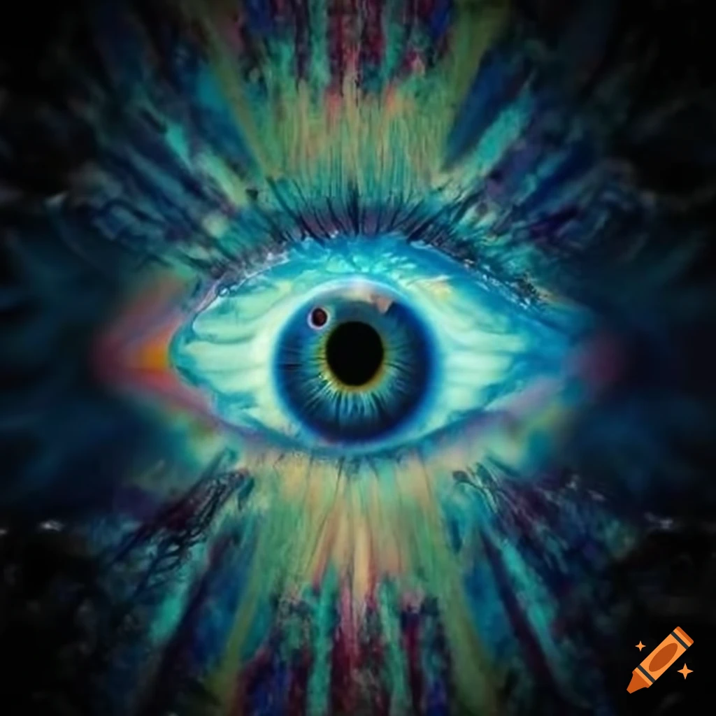 Abstract all-seeing eye