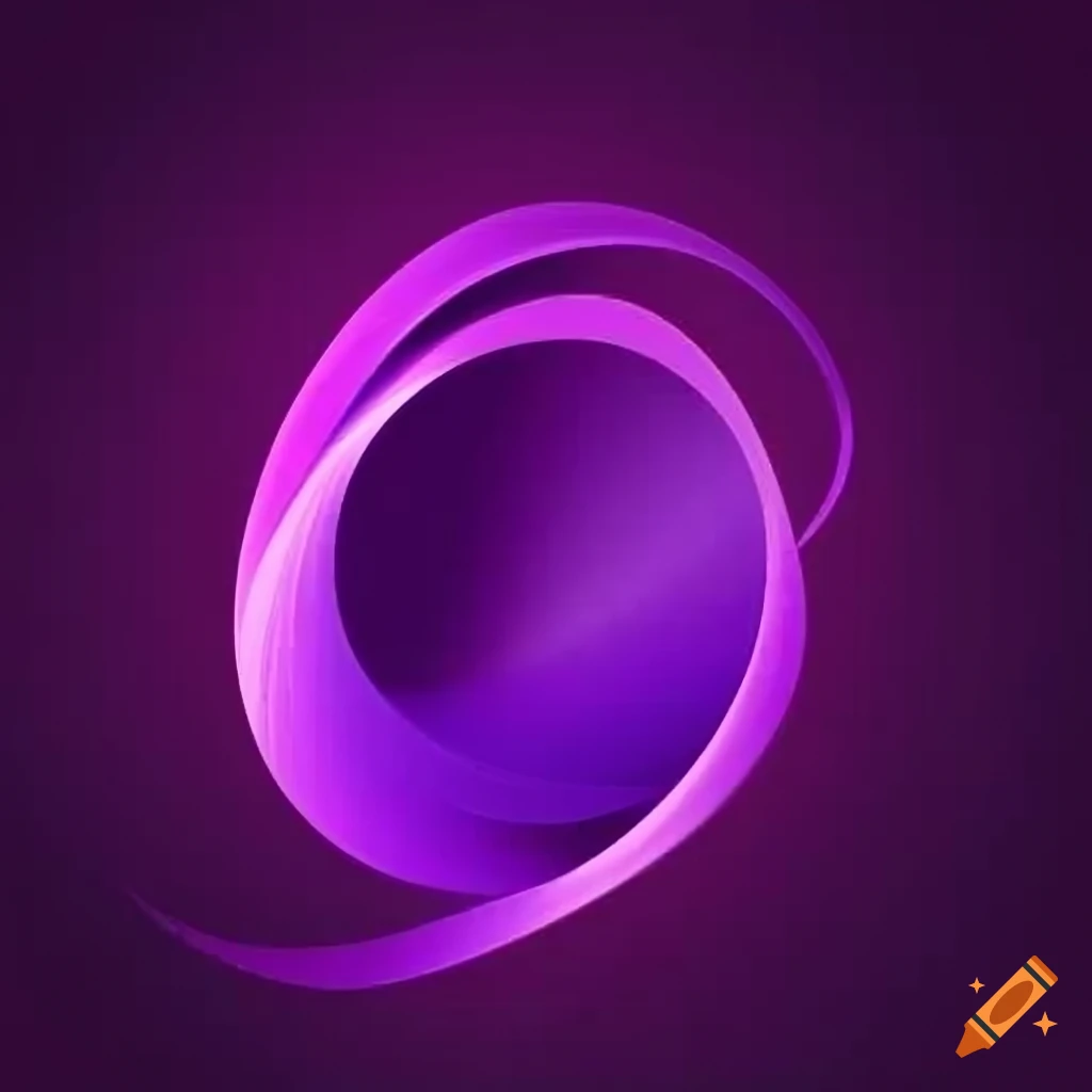 Create an abstract logo with dark purple colors