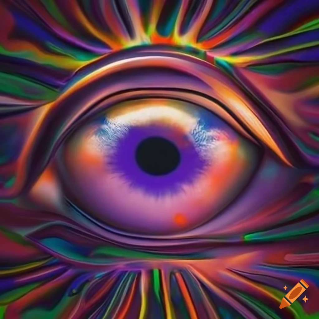 Abstract all-seeing eye on Craiyon