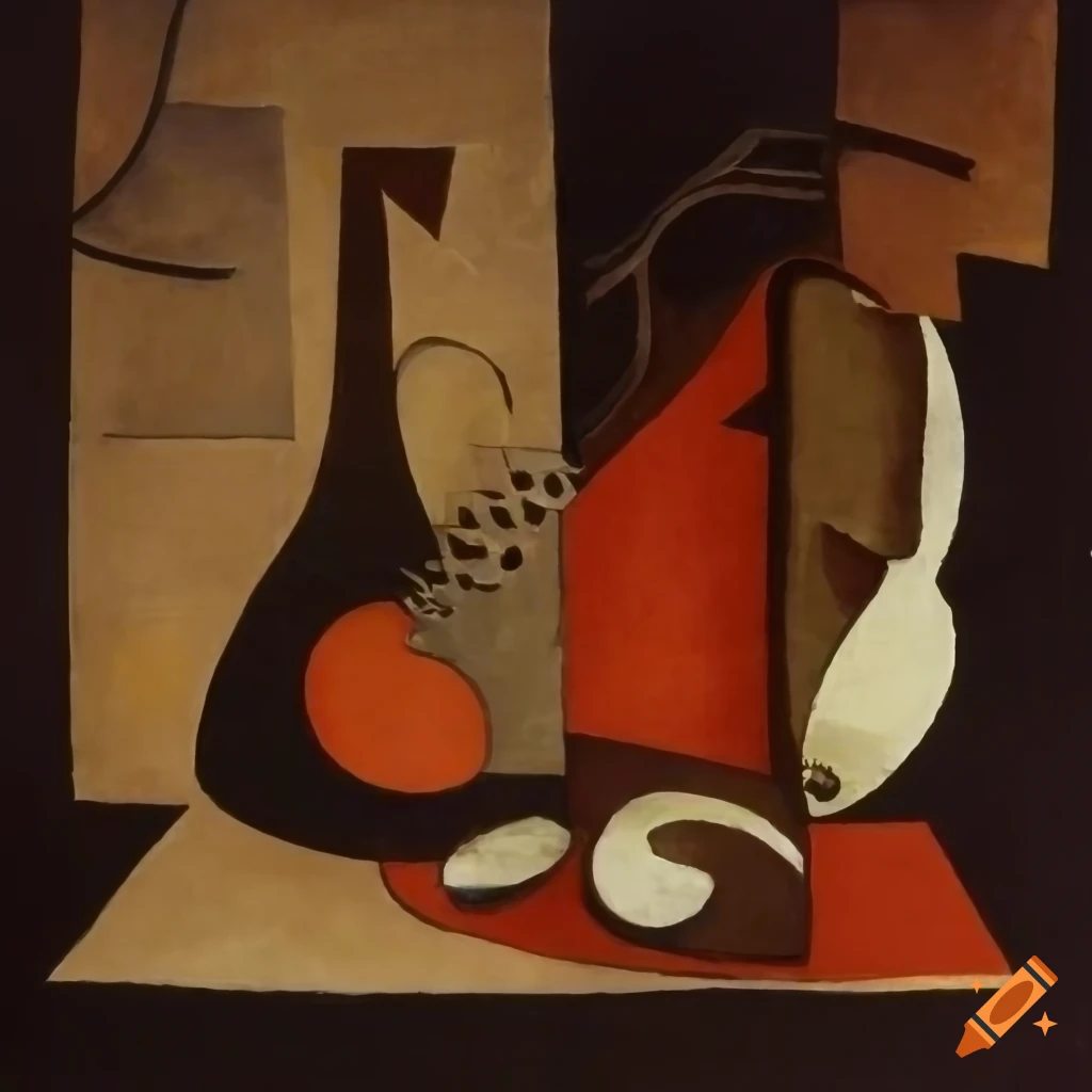 Modern still life, background fabric, traditional musical impossible ...