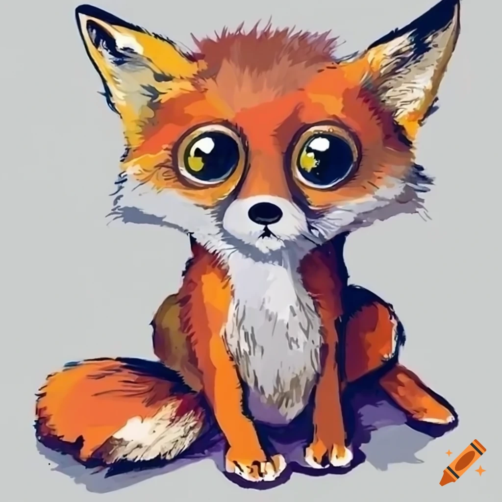 Cute Baby Cartoon Animals With Big Eyes