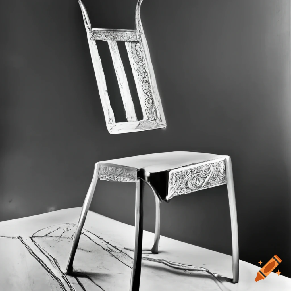 Metal chair for salvador dali