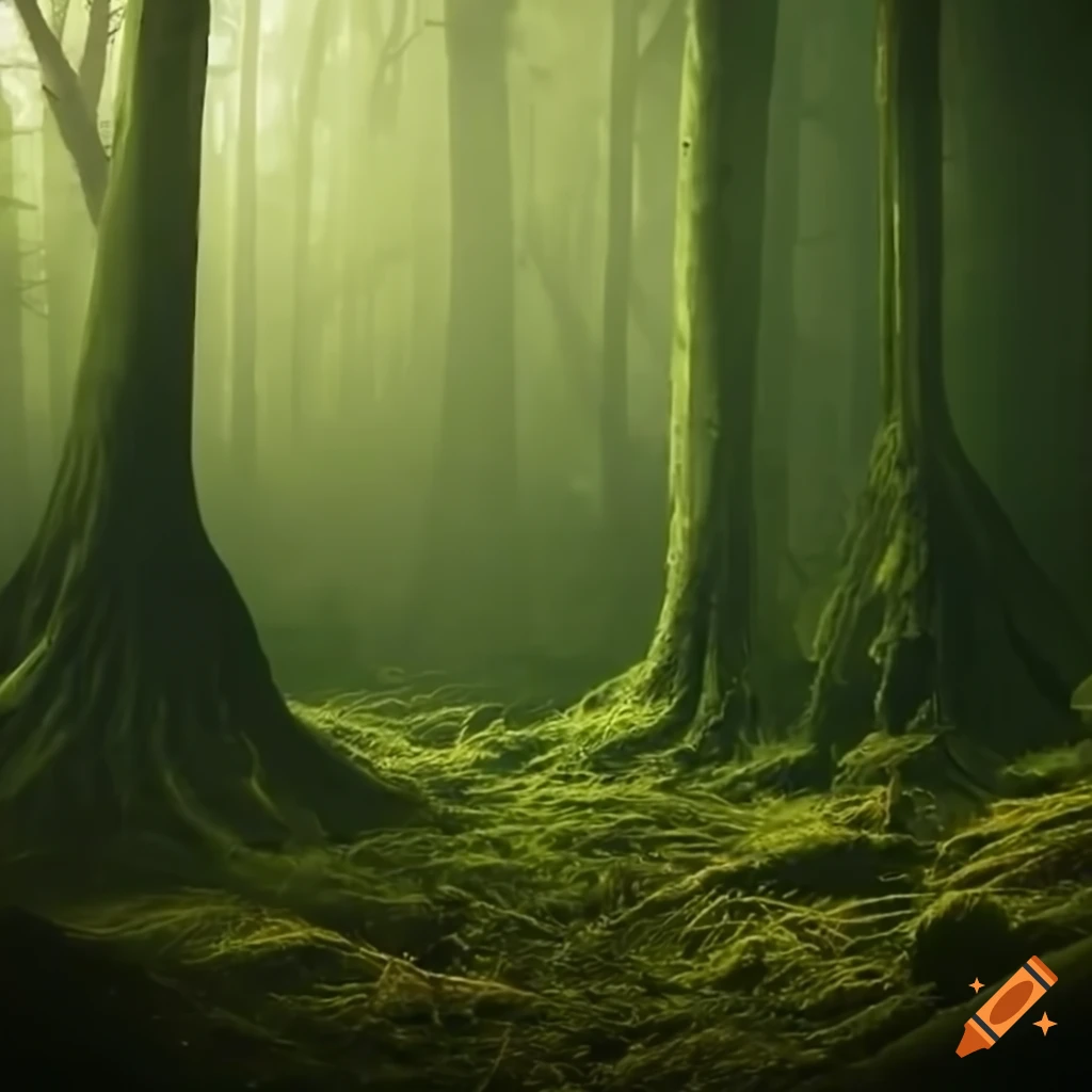 Deep forest clearing