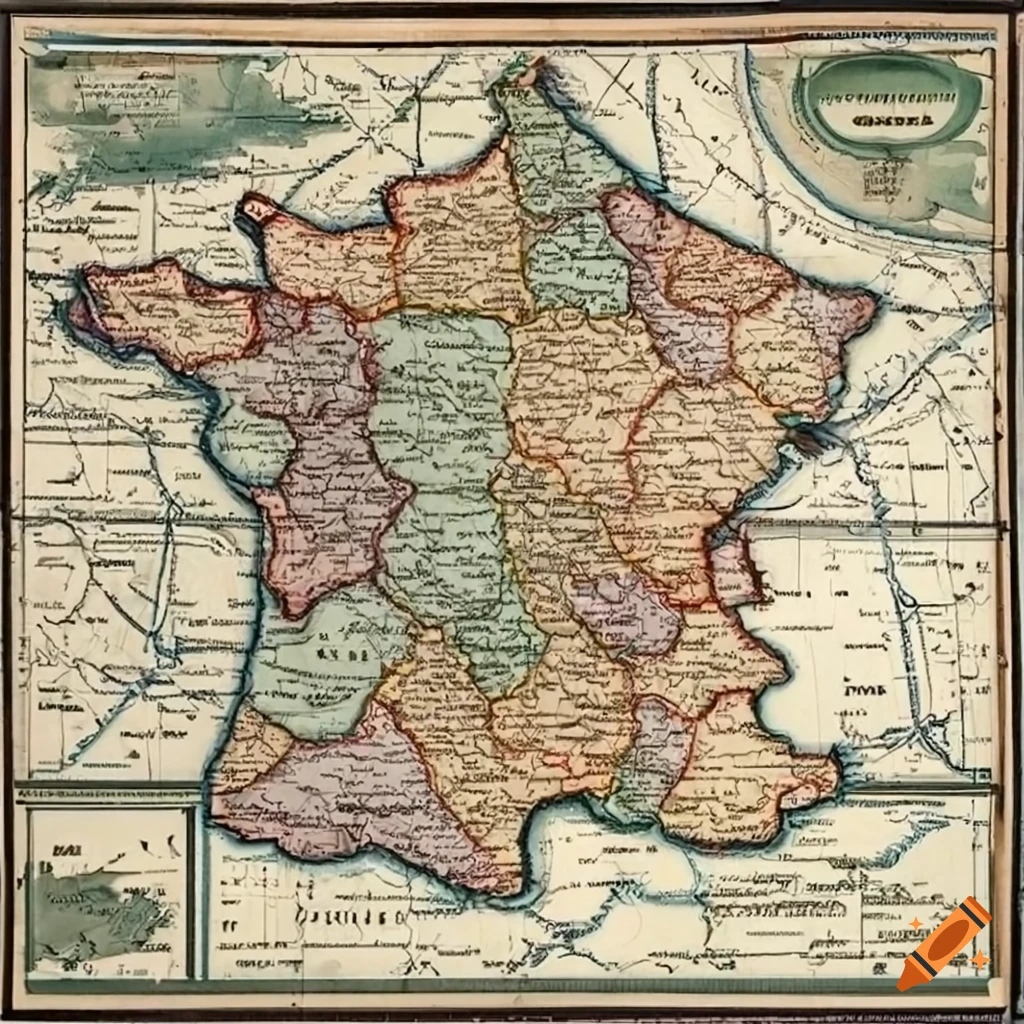 Mapa de francia 1946