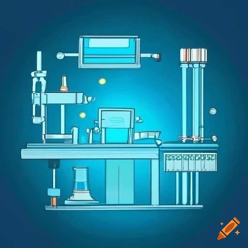 Cartoon Science Lab Background