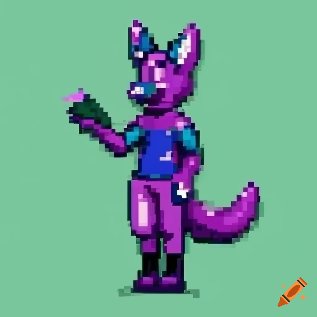 Pixelart furry fullbody sprite