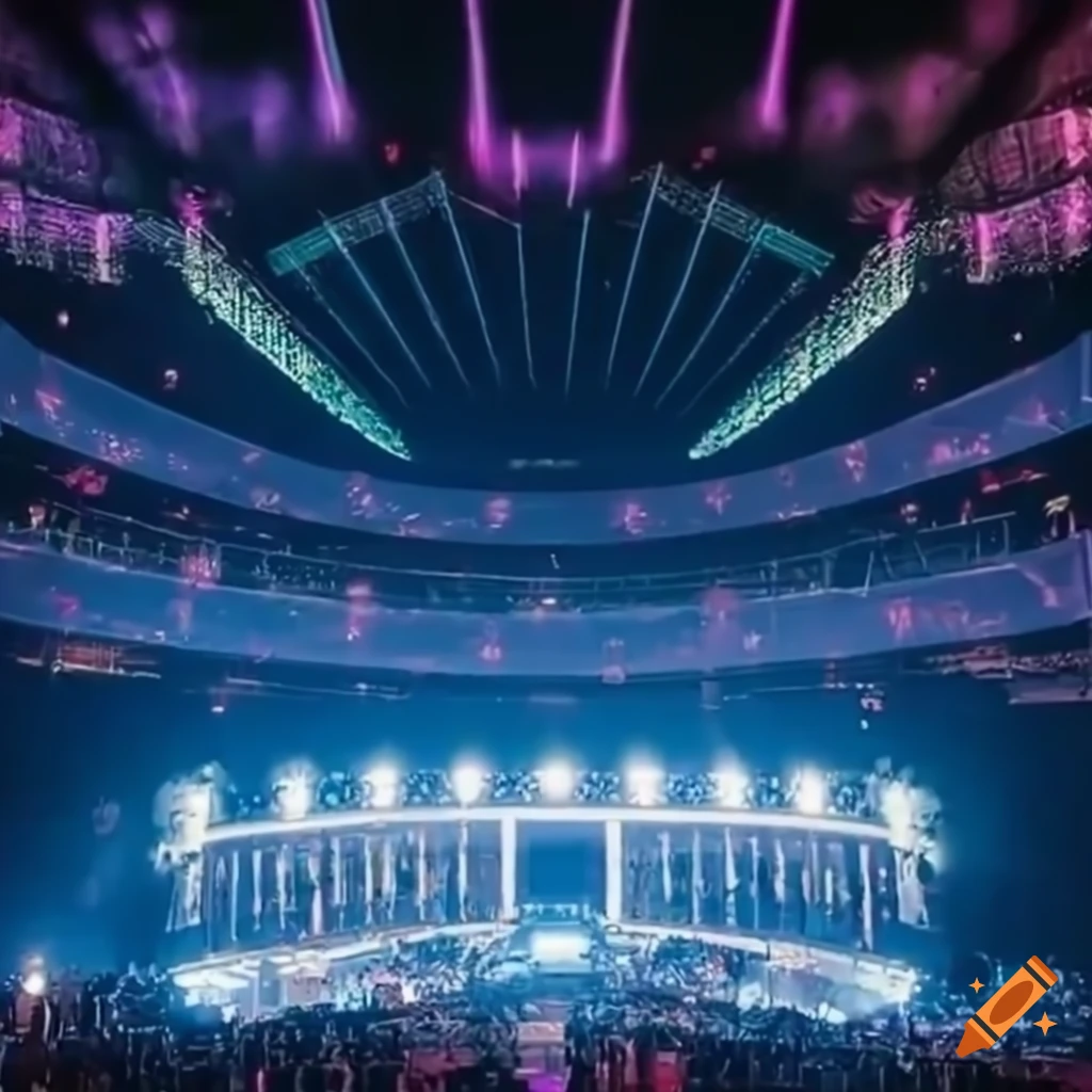 Escenario de concierto de bts