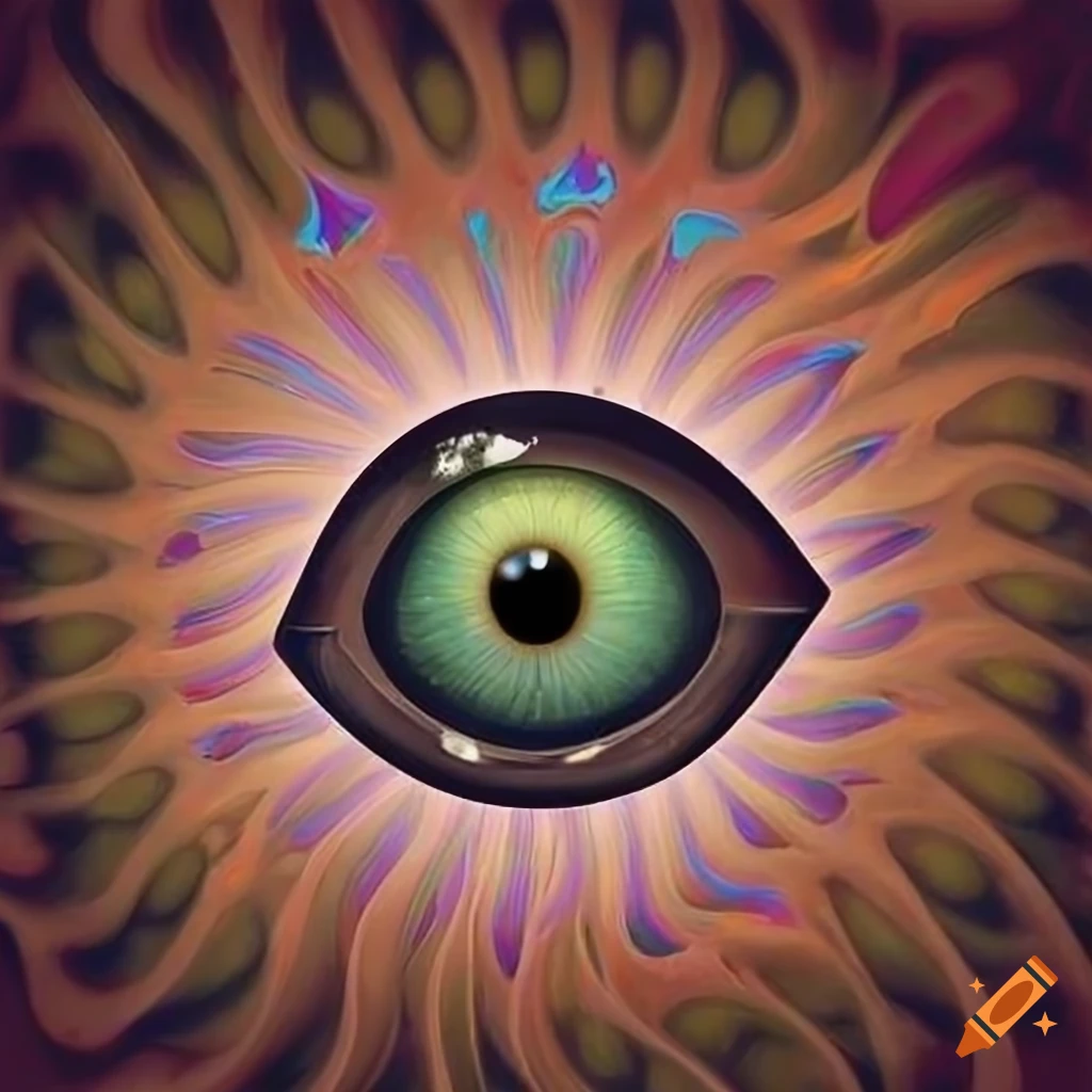 Abstract all-seeing eye on Craiyon