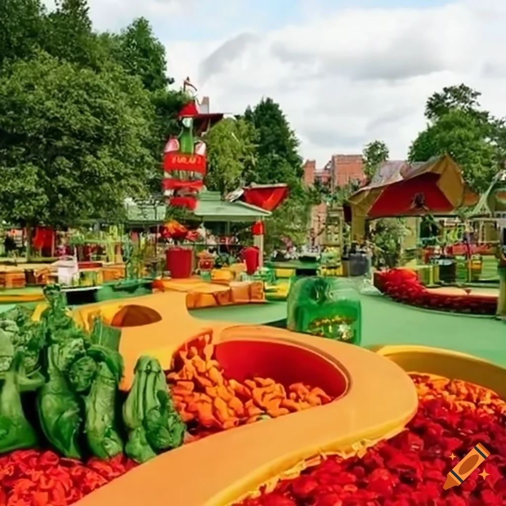 A vegetable themed park