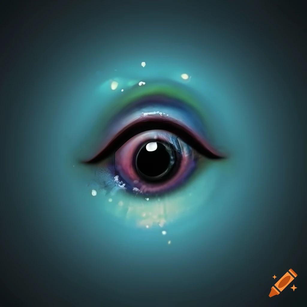 Abstract all-seeing eye on Craiyon
