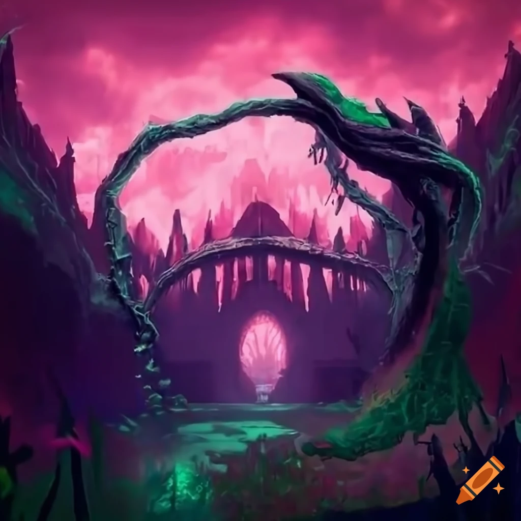 Fantasy-inspired Fel Garden is a haunting and enigmatic city made from ...