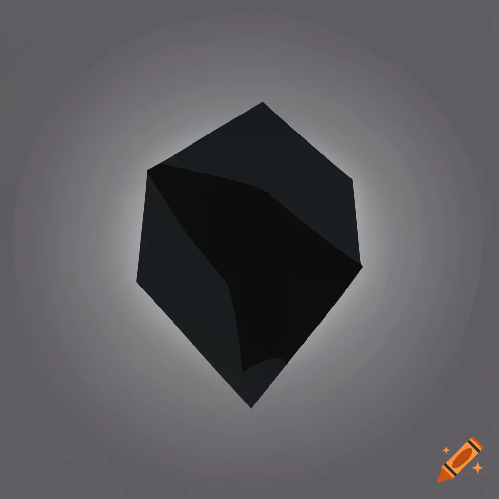 An obsidian stone logo, clean modern simple, vector, illustrator --no ...