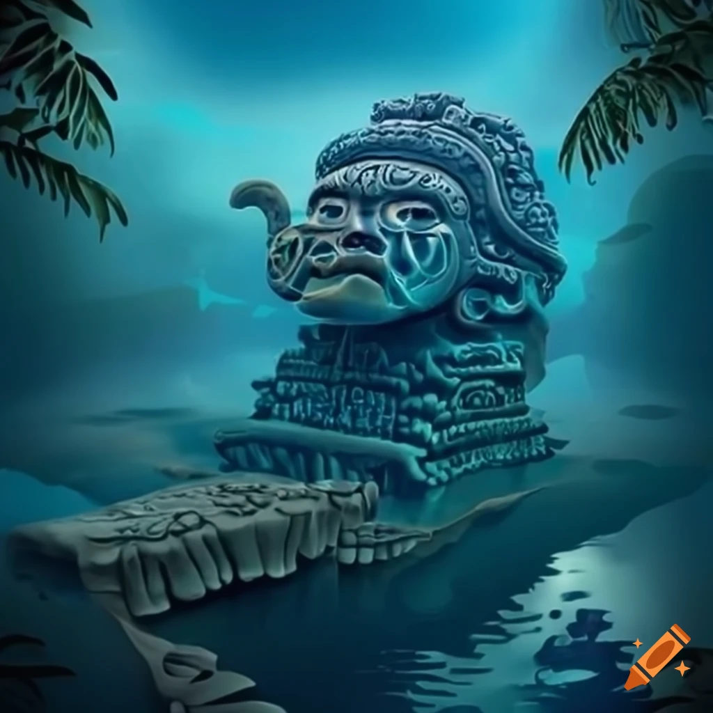 A stylized water inspired by the mayan zodiac signs