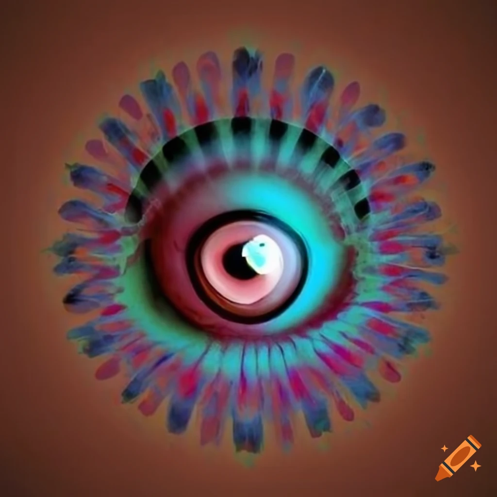Abstract all-seeing eye