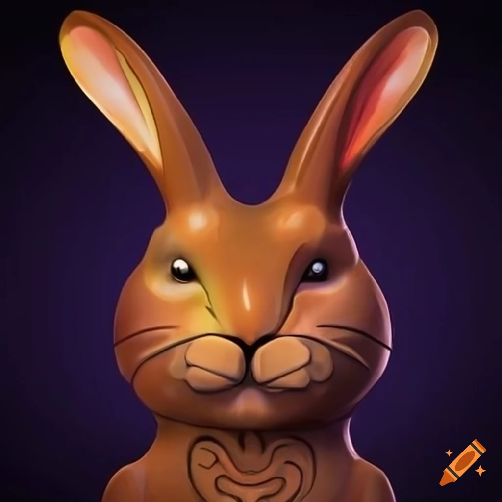 A stylized Rabbit inspired by the Mayan zodiac signs on Craiyon